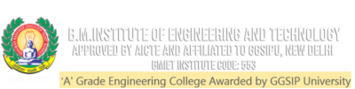 B. M. Institute of Engineering and Technology, Sonepat – Approved by ...